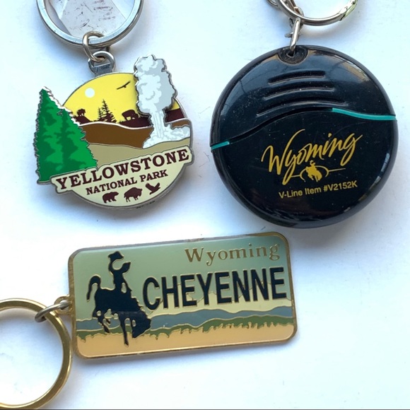 Holiday | Vintage Wyoming Cheyenne Yellowstone Keychains | Poshmark